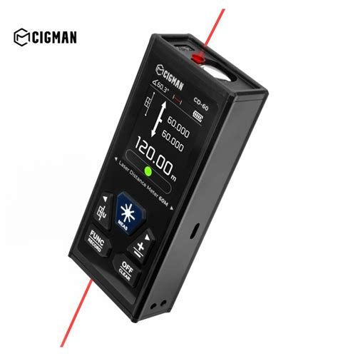 높이측정기 양방향 레이저 거리 측정기 디지털 충전식 레벨 버블 내장 리튬 배터리 포함 120 티몬