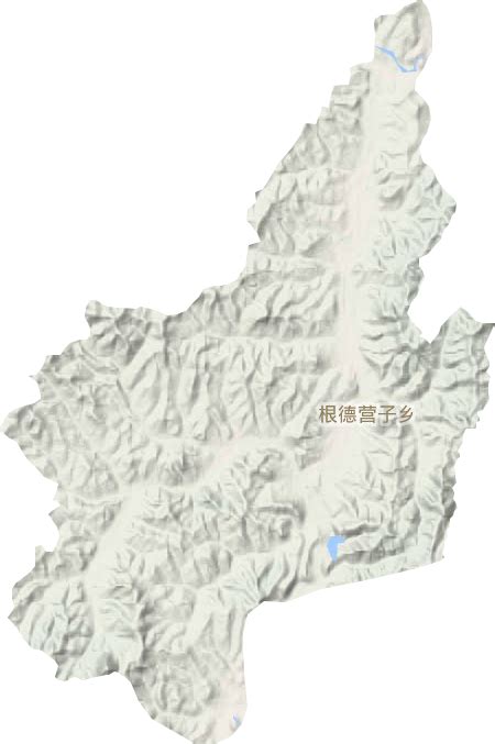 根德营子乡高清地形地图