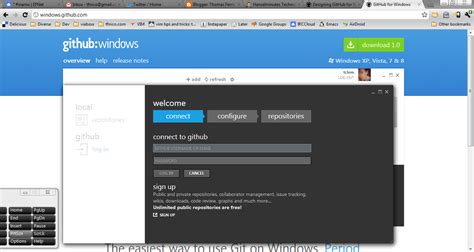 github for windows first impressions
