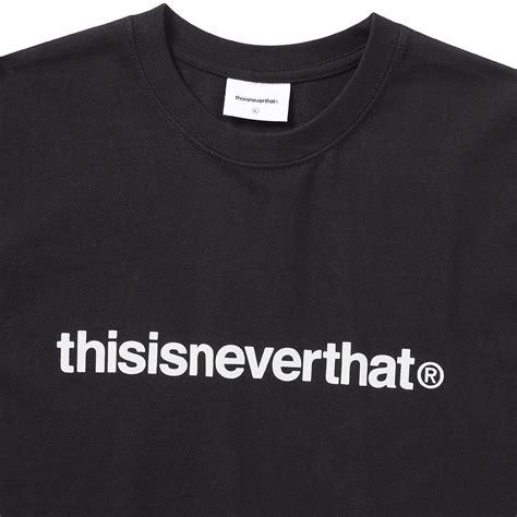 Thisisneverthat T Logo Tee Black Unisex Thegoodlife