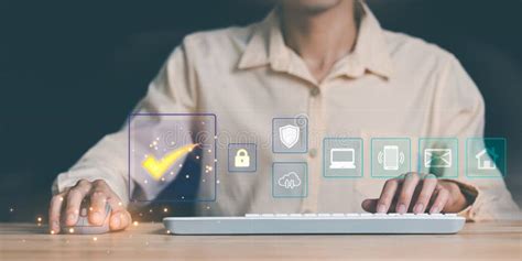 Data Protection Concept And Secure Internet Security Access Stock Image