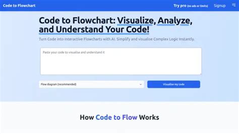 Code To Flow Turn Code Into Interactive Flowcharts With Ai