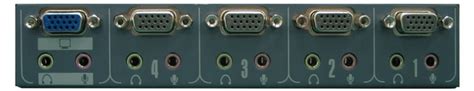 4 Ports Vga Kvm Switch With Two Way Audio Umha 4