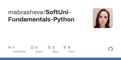 GitHub Mabrasheva SoftUni Fundamentals Python