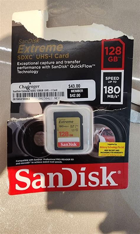 Sandisk Extreme Sdxc Uhs Card Photography Cameras On Carousell