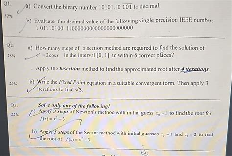 solved a convert the binary number 10101 10101 to decimal