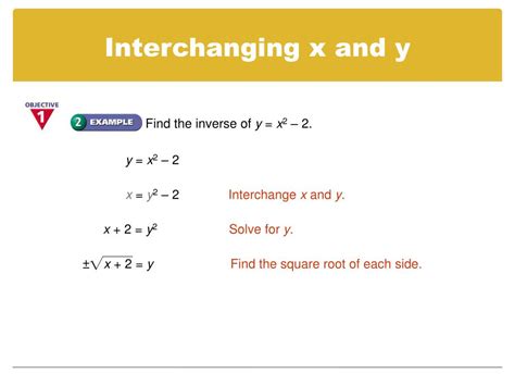 Ppt 7 7 Inverse Relations And Functions Powerpoint Presentation Id 2737295