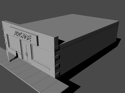 Small Arcade Free 3d Model Cgtrader