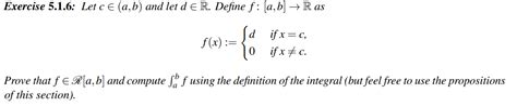 solved exercise 5 1 6 let c e a b and let d e r define