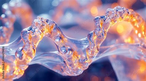 3d Visualization Of A Collagen Triple Helix Structure Highlighting The