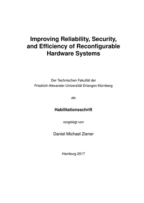 Pdf Improving Reliability Security And Efficiency Of Reconfigurable