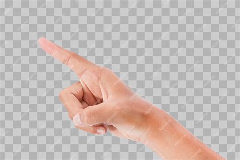 Premium Psd Isolated Pointing Hand