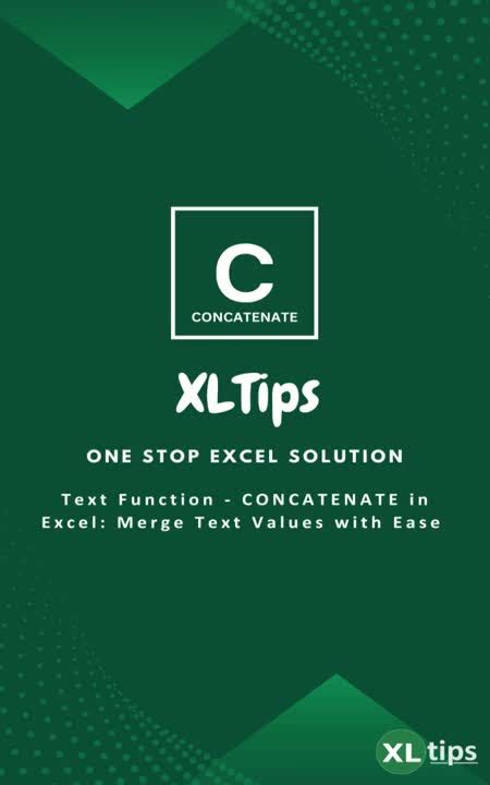 Xl Tips On Linkedin Text Function Concatenate In Excel Merge Text