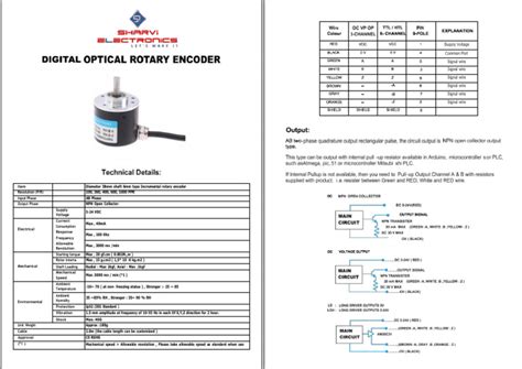 Photoelectric Incremental Rotary Encoder Pdf