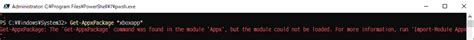 Powershell 7 で Get Appxpackage のエラー Re Think Things