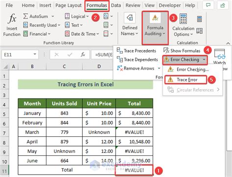 How To Trace Errors In Excel Quick Steps Exceldemy