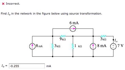 Solved Find I In The Network In The Figure Below Using Chegg Com