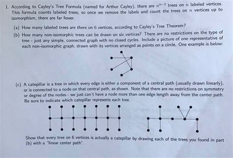 according to cayley s tree formula named for arthur