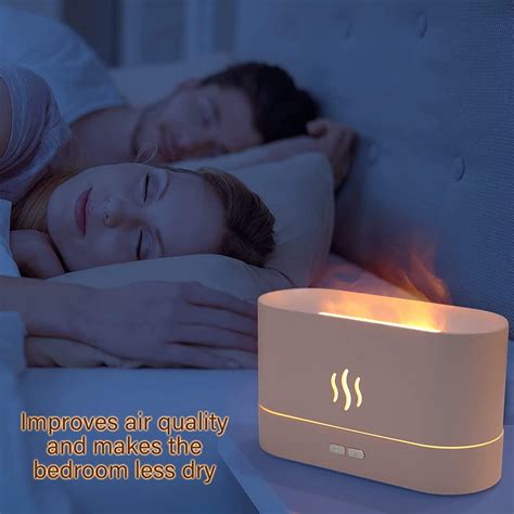 Depulat Flame Air Diffuser Humidifier Portable Noiseless Aroma Depulat Flame Air Diffuser Humidifier Portable Noiseless Aroma
