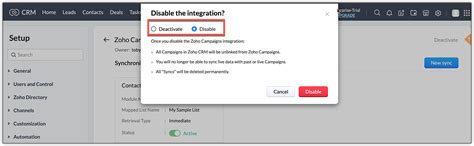 troubleshooting campaigns integration for zoho crm