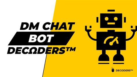 how to make a advanced dm chat bot in replit decΩders™ youtube