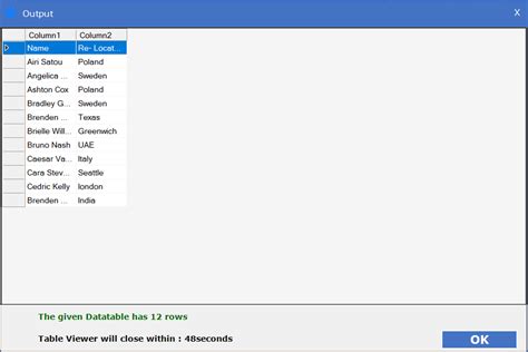 DataTable Automation Merge Table Robility Docs