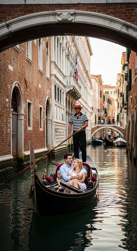 Venice Gondola Canal Trip Travel Adventure Prompt Couple Prompts