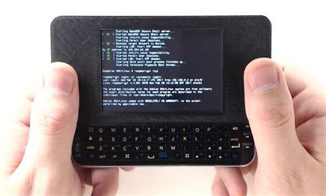 this pi powered linux terminal is the size of an iphone artofit