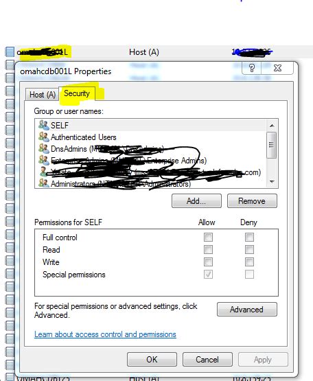 Hot To Add User Computer Account To DNS Host Record Security Tab Using Powershel Programming
