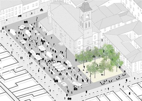 Isometric Representation Of Urban Planning In Tarn France Urban Design Graphics Landscape