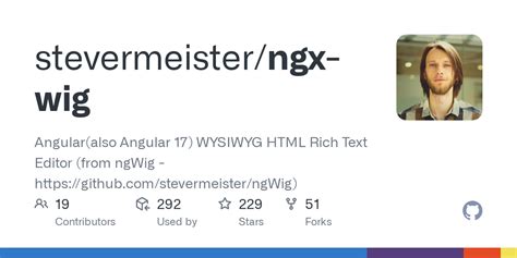 Github Stevermeister Ngx Wig Angular Also Angular Wysiwyg Html Rich Text Editor From