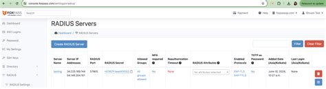 Setting Up A Virtual RADIUS Server In Foxpass