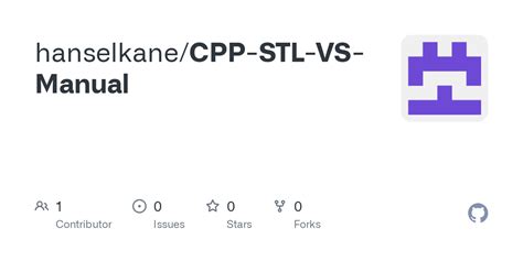 github hanselkane cpp stl vs manual