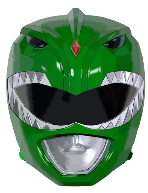 Mighty Morphin Green Ranger Helmet Digital By Rpouncy14 On Deviantart