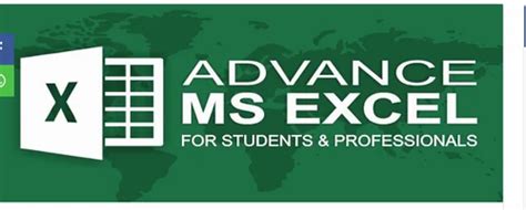 advance ms excel course in indore id 19074579748
