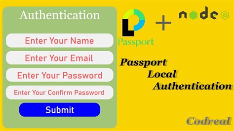 User Authentication Using Passport Local Strategy In Nodejs Youtube
