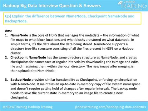 Ppt Top Hadoop Big Data Interview Questions And Answers For Fresher Powerpoint Presentation