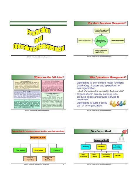 1 Pom Framework Pdf Operations Management Inventory