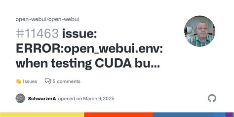 Issue Erroropenwebuienverror When Testing Cuda But Usecudadocker