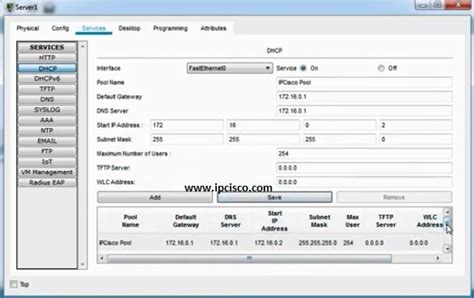 WLAN Packet Tracer Configuration Cisco WLAN Configuration