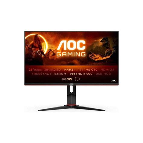 AOC Gaming U G XU LED IPS UltraHD K Hz FreeSync Premium