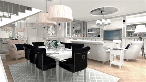 Wystrój Wnętrz Salon Styl Glamour Projekty I Aranżacje Najlepszych Designerów Prawdziwe