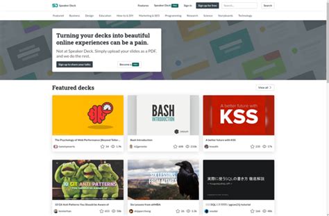Speaker Deck Online Presentation Sharing Sugggest Speaker Deck Online Presentation Sharing Sugggest