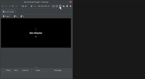 2 User Interface Cinecred