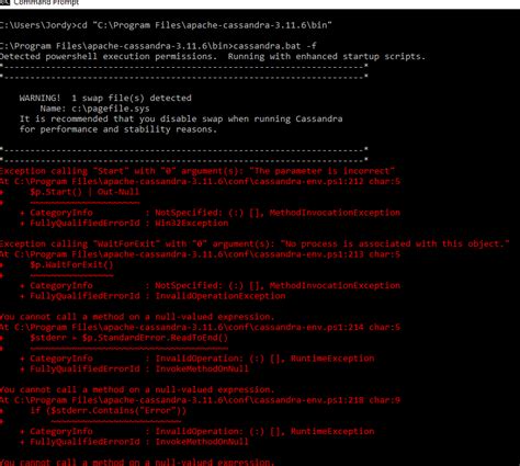 Java Cassandra 3116 Not Starting Windows 10 Stack Overflow