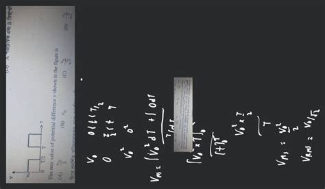 The Rms Value Of Potential Difference V Shown In The Figure Is Filo