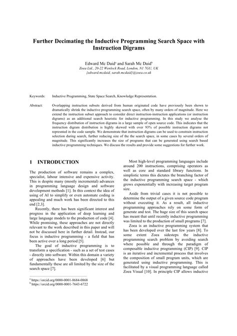 PDF Further Decimating The Inductive Programming Search Space With
