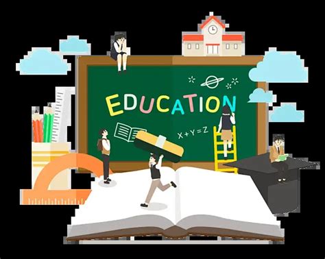 手绘教育学生插画元素设计 花瓣网