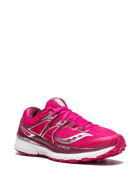 Saucony Triumph Iso 3 Pink Berry Silver Sneakers Pink Farfetch Uk