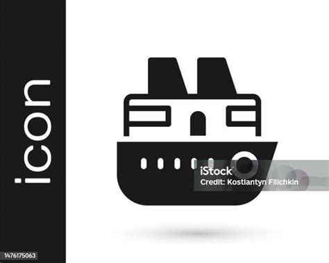 흰색 배경에 고립 된 검은 크루즈 선박 아이콘 여행 관광 해상 교통 항해 여객선 크루즈 라이너 전 세계 크루즈 벡터 검은색에 대한 스톡 벡터 아트 및 기타 이미지 Istock